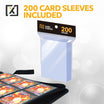 Jumbo 16-Pocket Card Binder – Holds 1000+ Cards | Includes 200 Sleeves ...